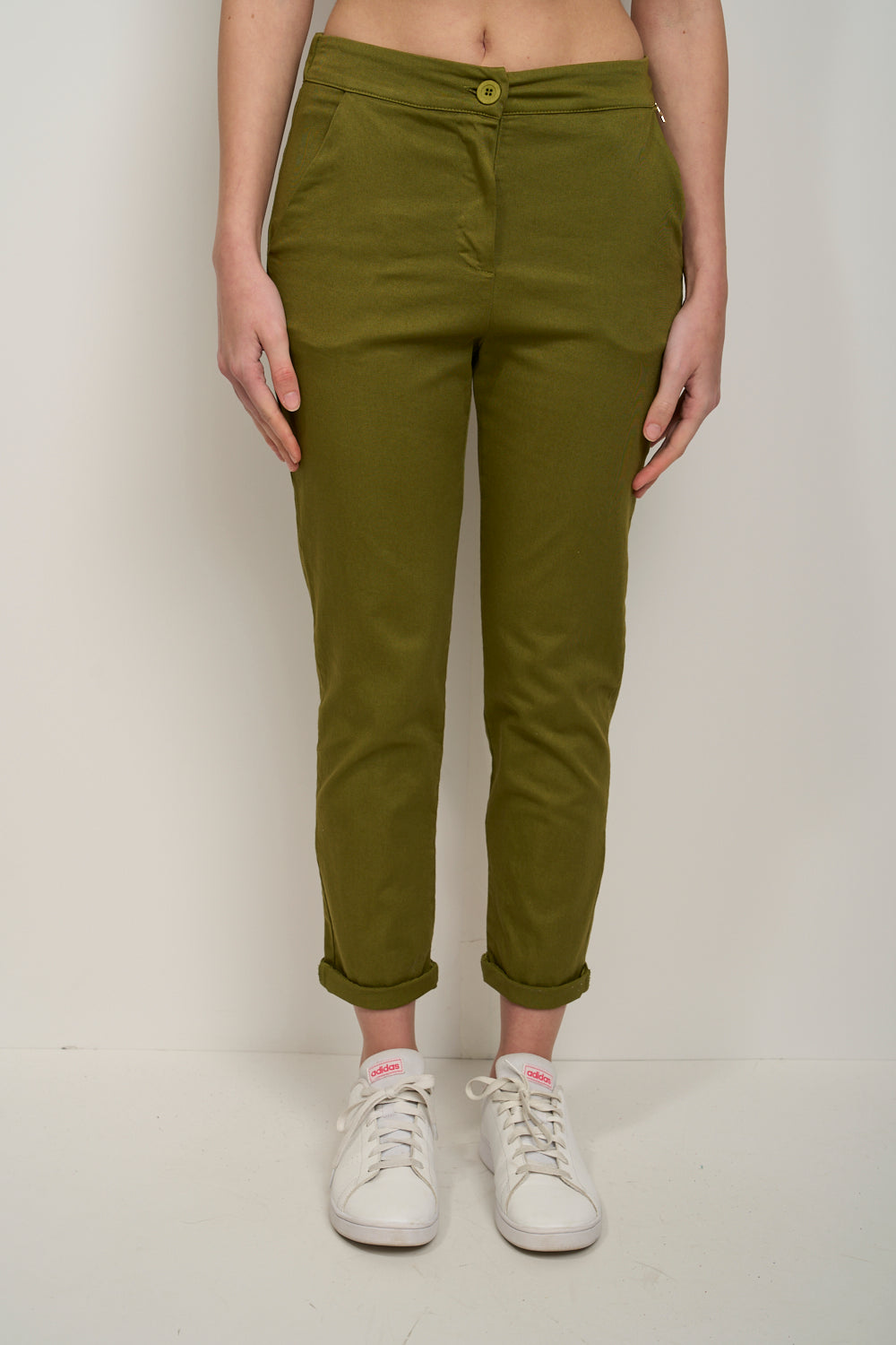 SOUVENIR - PANTALONE ELASTICO DIETRO - MILITARE