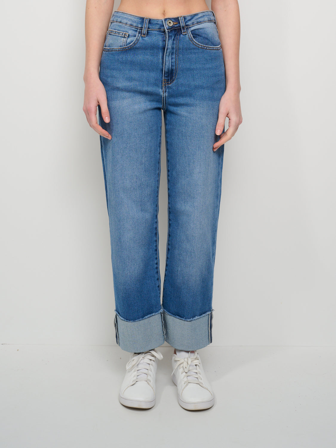 HASHTAG - JEANS CON RISVOLTO - DENIM