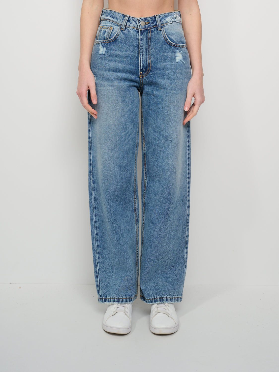 HASHTAG - JEANS LARGO - DENIM