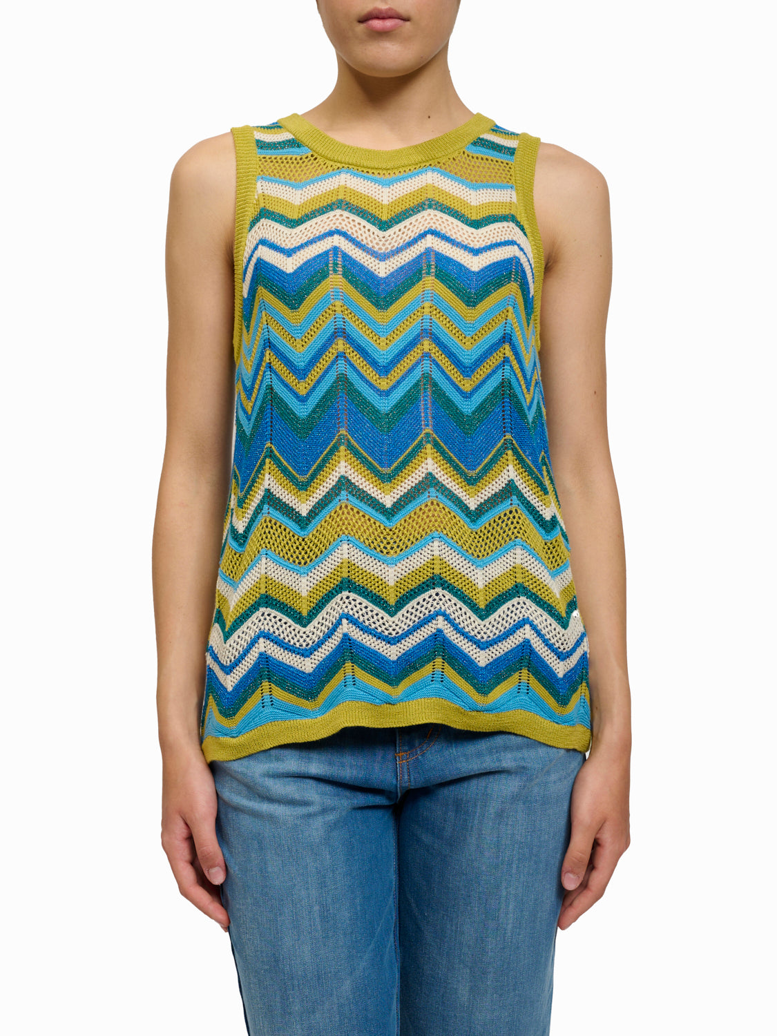 ANG'E - TOP FANTASIA MISSONI - BLU